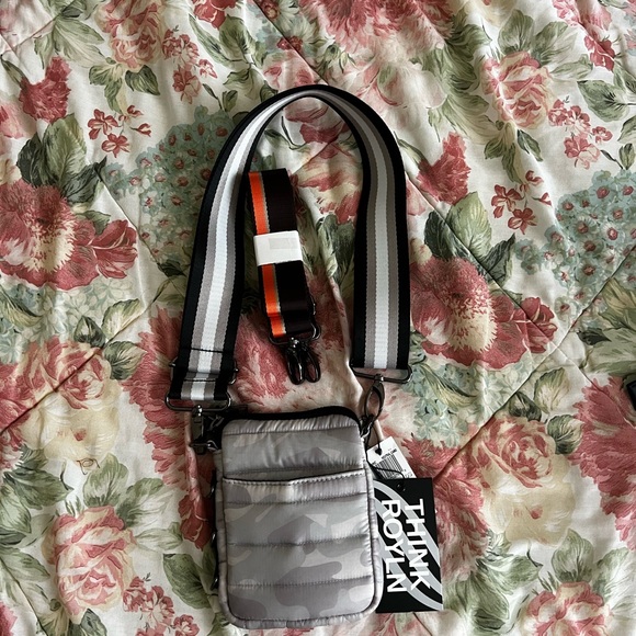 THINK ROYLN | Bags | Think Rolyn Neutral Camo Nylon Crossbody Bag Nwt ...